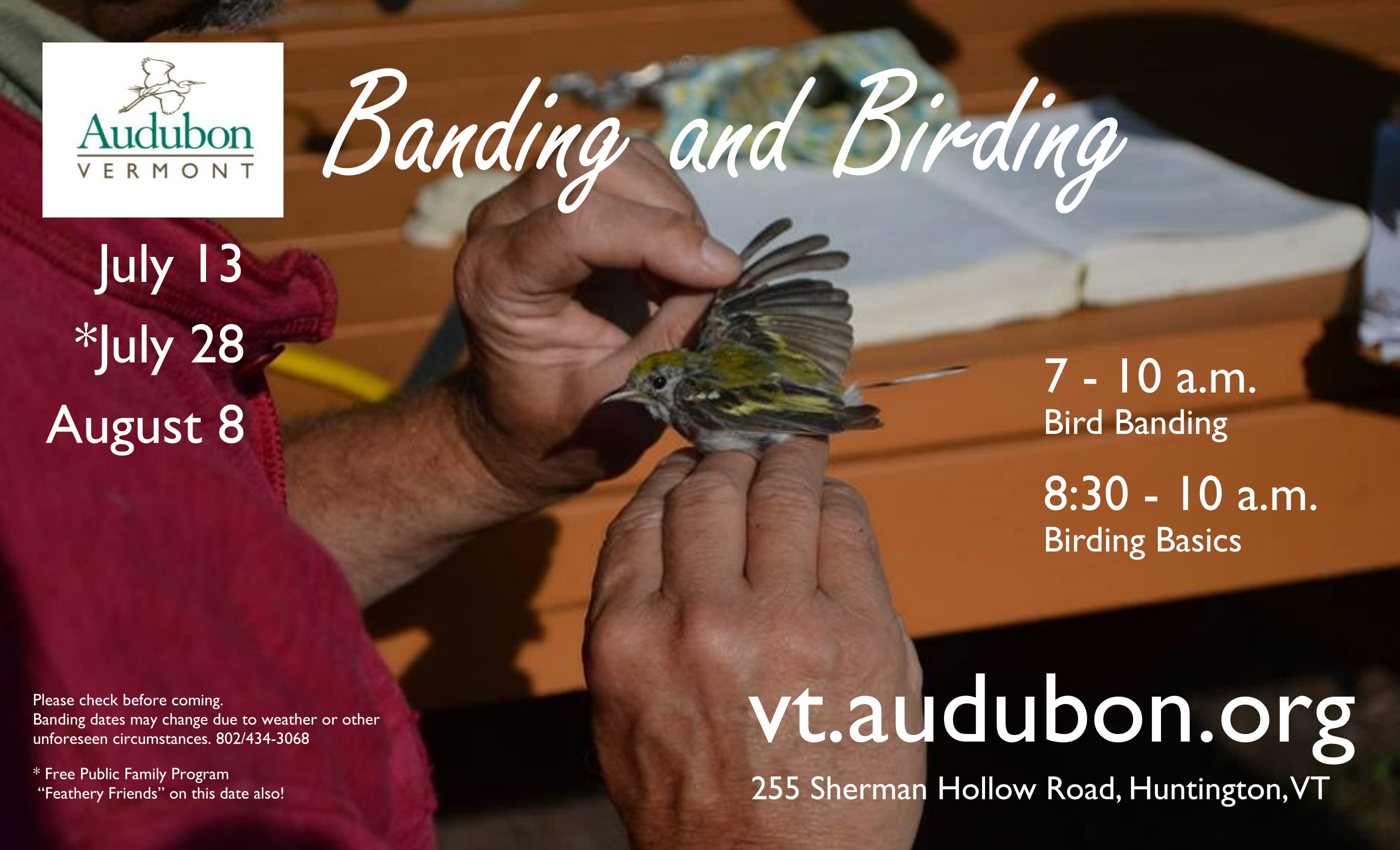 banding_and_birds_flyer-1.jpg | Audubon Vermont